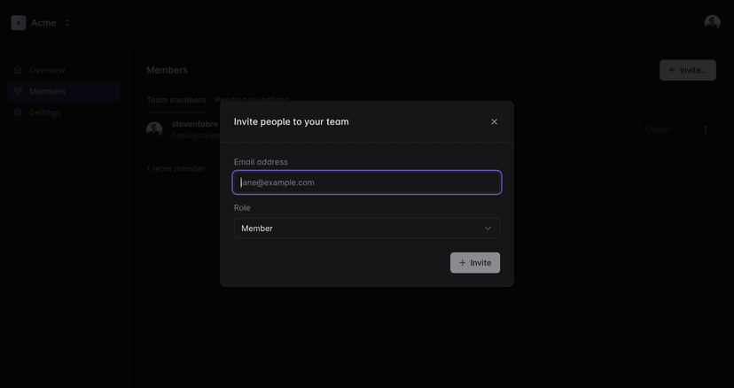 Manage team members | Platform | Liveblocks