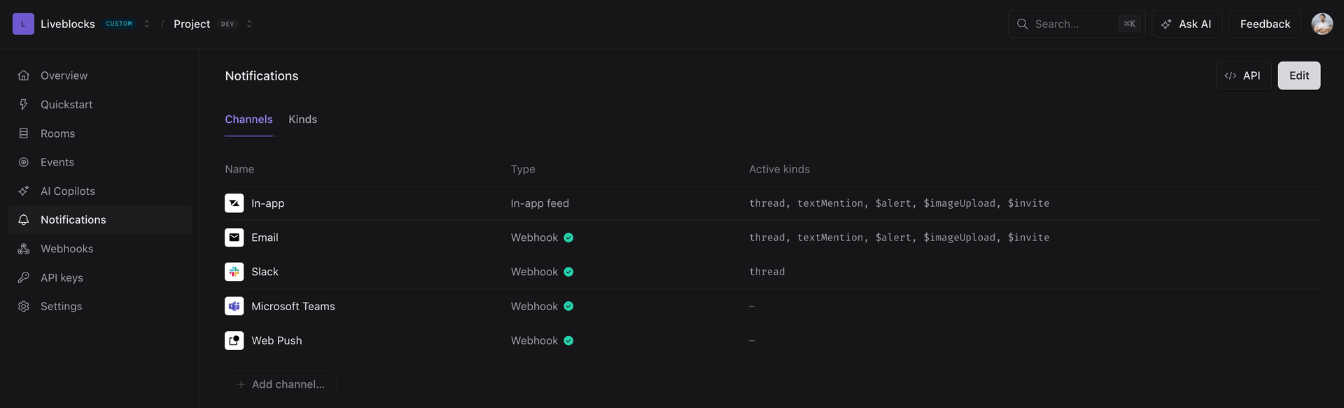 Migrating to Liveblocks Notifications | Liveblocks Documentation