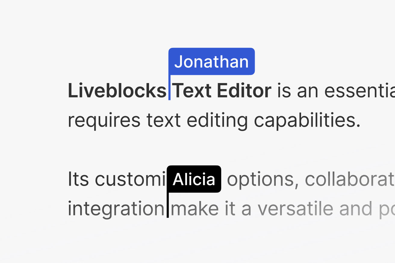 How To Add Users To Liveblocks Text Editor Liveblocks Documentation