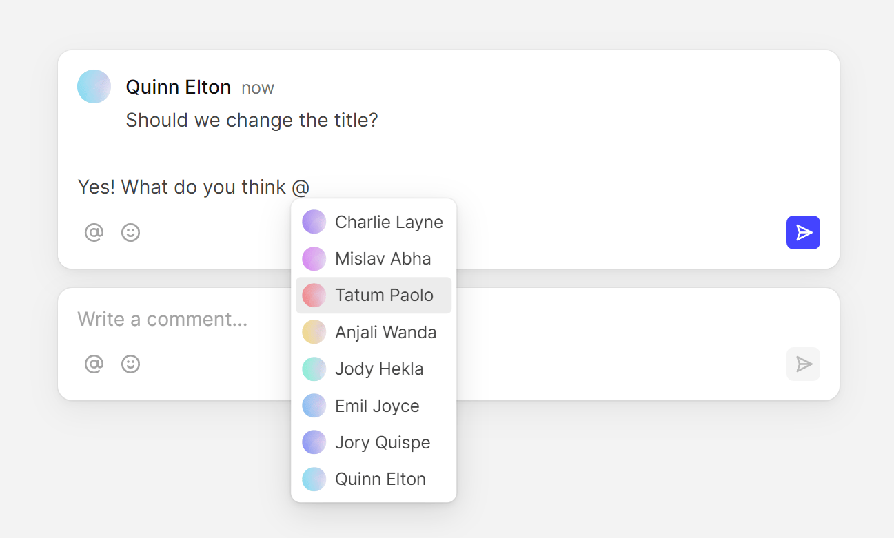 How To Add Users To Liveblocks Comments Liveblocks Documentation