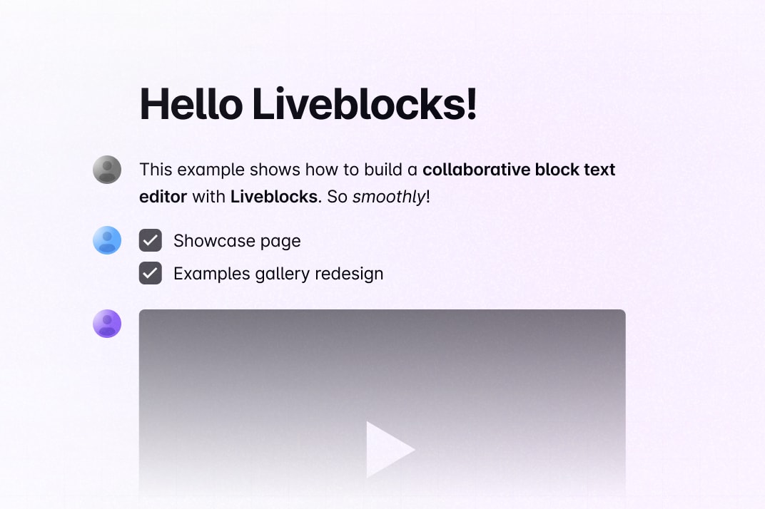 Open source examples - Liveblocks