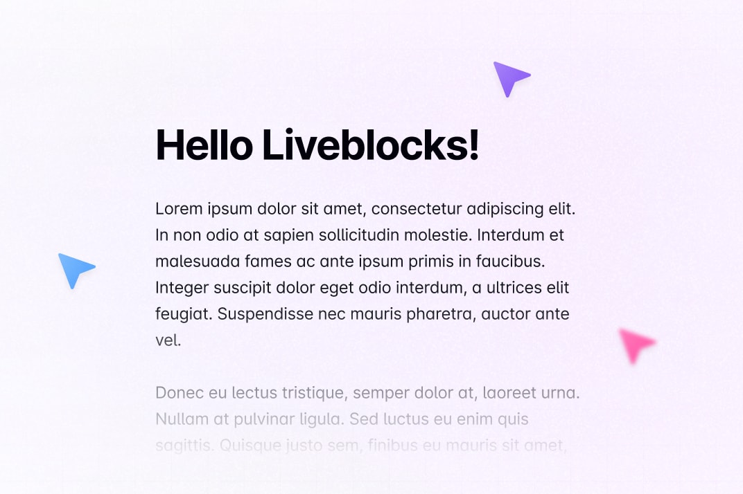 Open source examples - Liveblocks