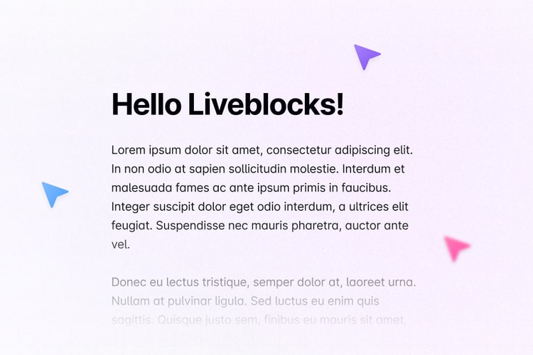 Open source examples - Liveblocks