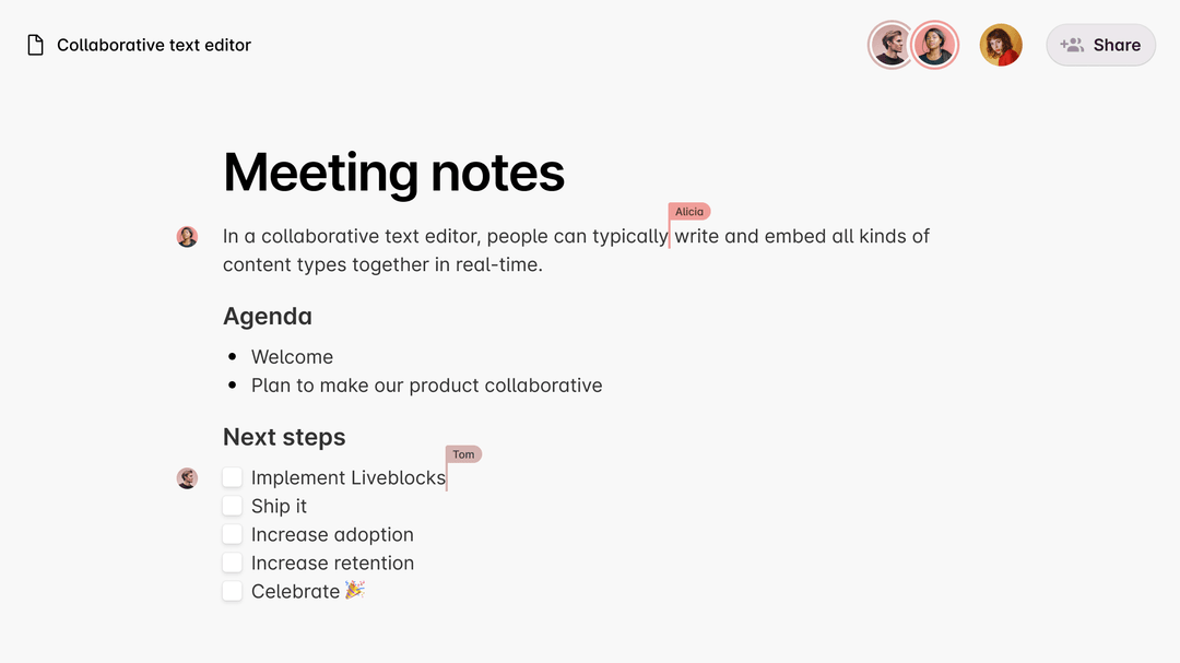 Collaborative Text Editor Edit Documents Together