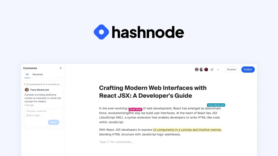 How Hashnode added collaboration to their text editor to sell to larger organizations ...