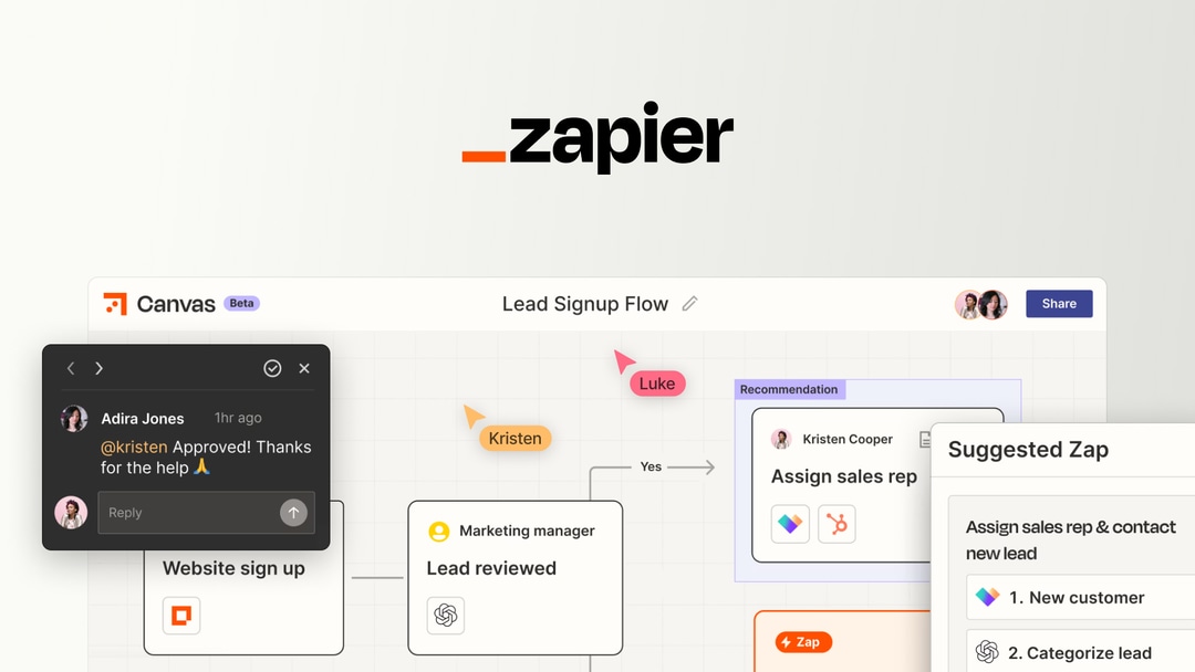 How Zapier added collaborative features to their Canvas product in just a couple of weeks ...
