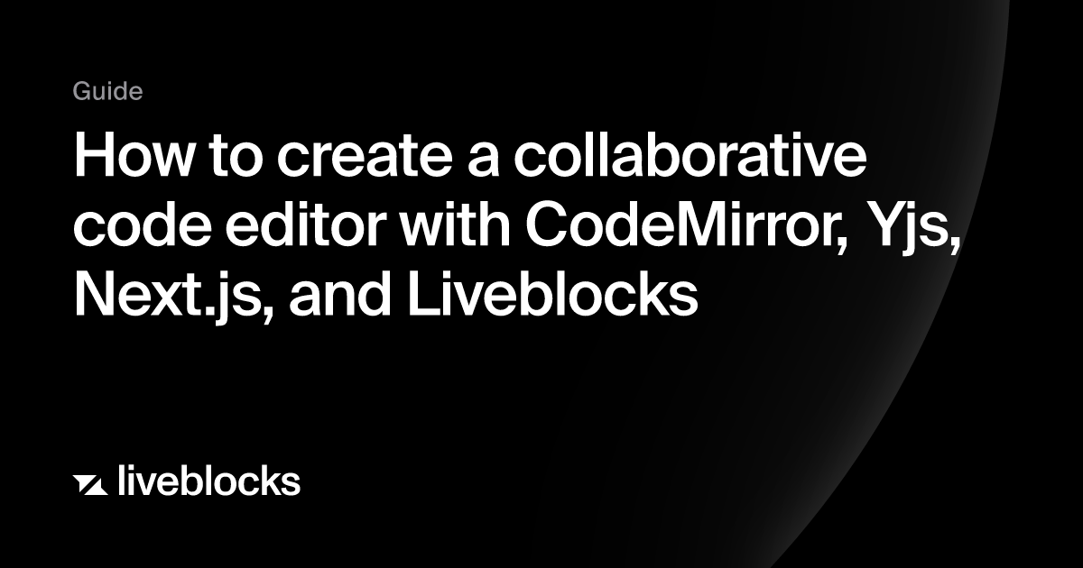 How To Create A Collaborative Code Editor With Codemirror Yjs Nextjs