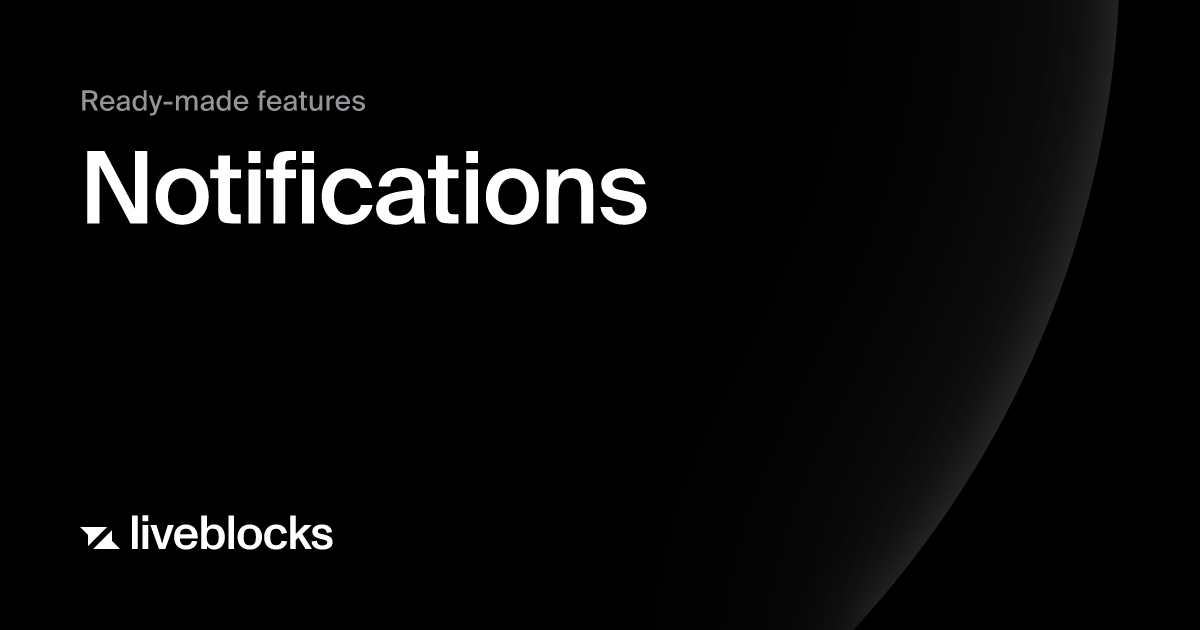 Notifications | Ready-made features