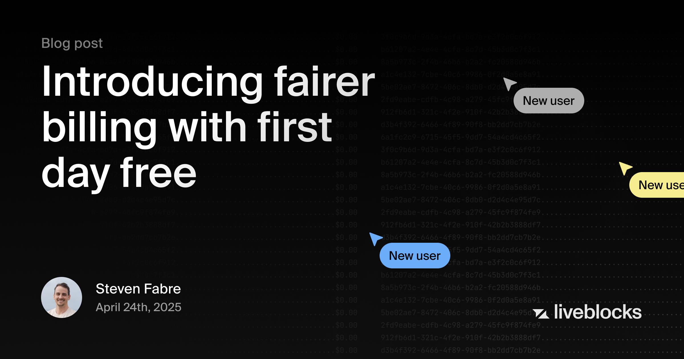 Introducing fairer billing with first day free | Liveblocks blog