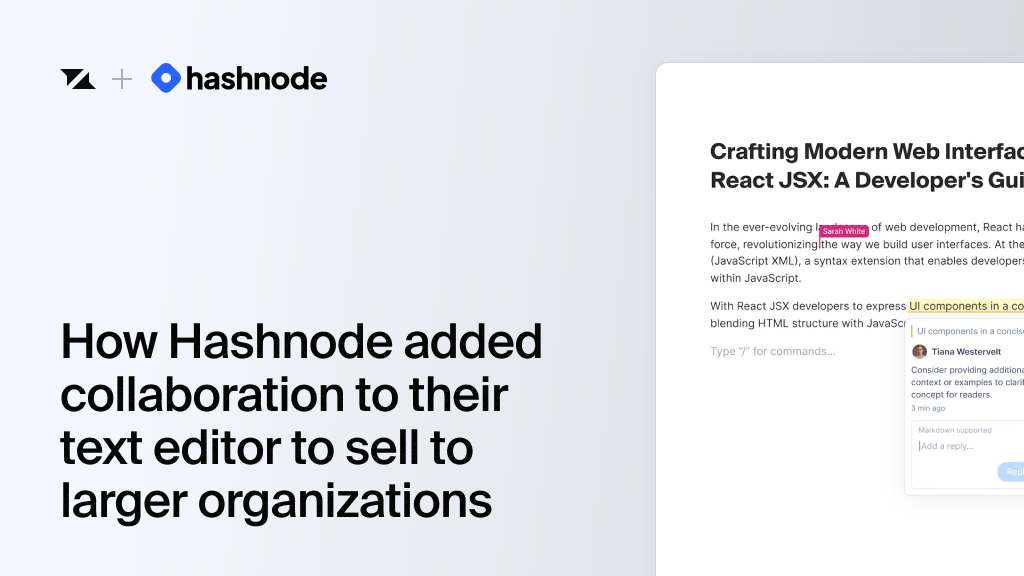 How Hashnode Added Collaboration To Their Text Editor To Sell To Larger