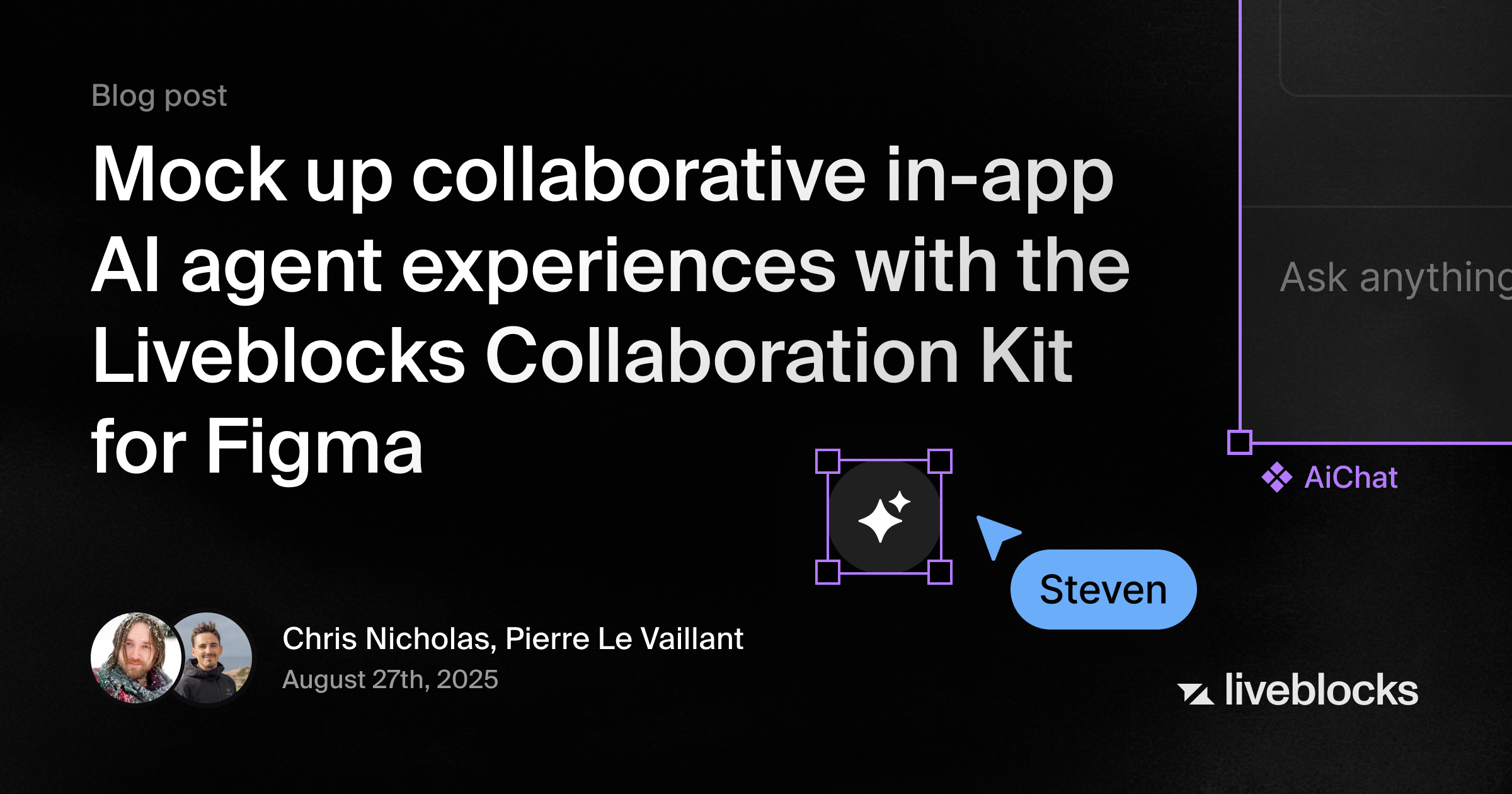 Mock up AI agents in your product with the Liveblocks Collaboration Kit for Figma | Liveblocks blog