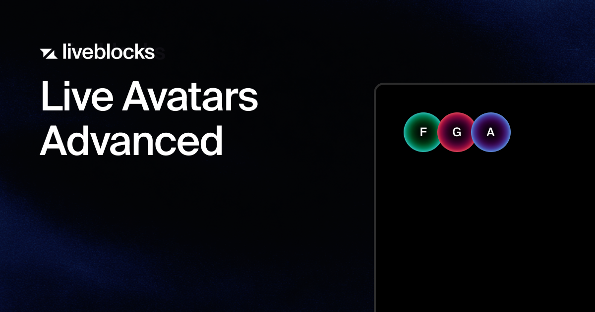 Live Avatar Stack | Liveblocks Example