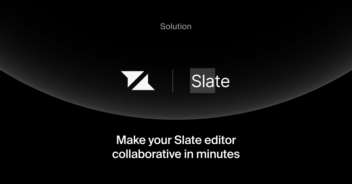 Make your Slate editor collaborative in minutes | Liveblocks